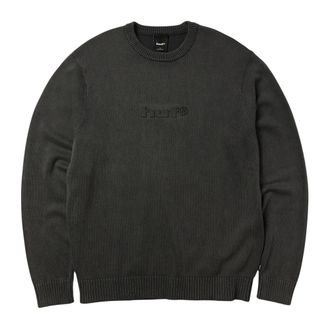 HUF Huf, Homme, Pulls, Noir, Taille: XL Pacific Wash Embossed Crewneck
