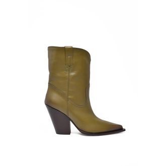 Elena Iachi Femme, Chaussures, Vert, Taille: 38 EU Texanino Boot