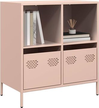 vidaXL Buffet rose 68x39x73,5 cm acier lamin&eacute; &agrave; froid - Vidaxl