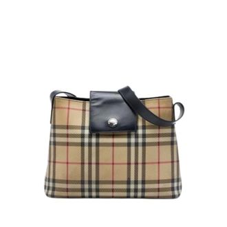 Burberry Pre-owned Sac bandouli&egrave;re en toile - Femme - Pre-owned - Beige - Taille: ONE Size