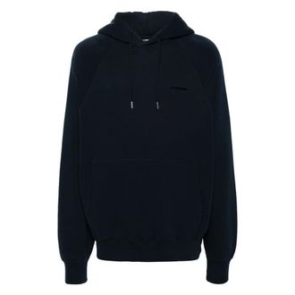 J.Lindeberg Blaue Casual Baumwoll Kapuzenpullover - - Sweatshirts & Hoodies - Herren - Blau - L