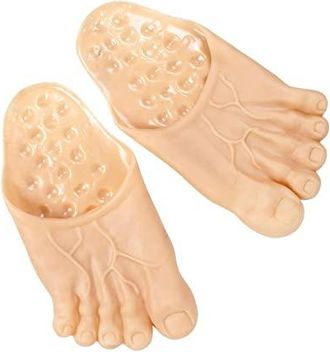 Harilla Pantoufles &agrave; Gros Orteil En PVC, Accessoires de D&eacute;guisement DHalloween, Sandales, Chaussures, Pantoufles Amusantes pour Adultes, peau