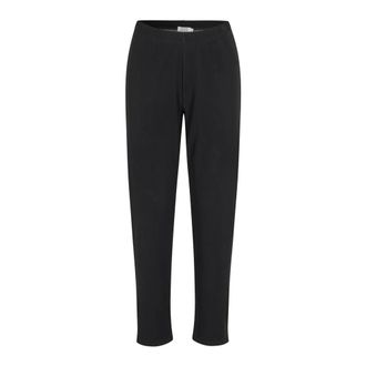 Masai Schwarze Kurze Hose mit Elastischem Bund - - Trousers - Damen - Schwarzk - 2XL