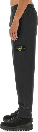 Stone Island Cotton Jogging Pants - Black