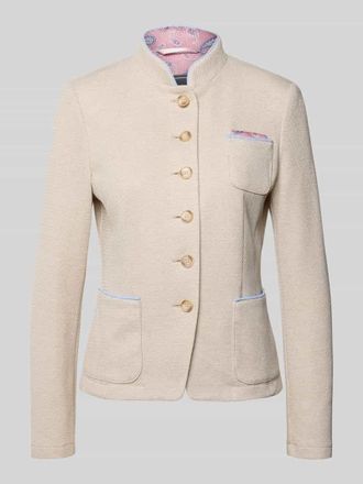 White Label Slim Fit Blazer mit Stehkragen und aufgesetzten Taschen