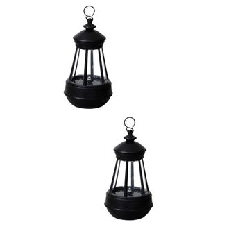 DOITOOL Außenbeleuchtung 2st Solarlaterne Gartendekorationen Im Freien Solarbetriebene Laterne Solarbetriebener Projektor Hängende Außenlaterne Solare Camping