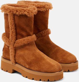 Aquazzura Stiefel Teddi 20 mit Shearling