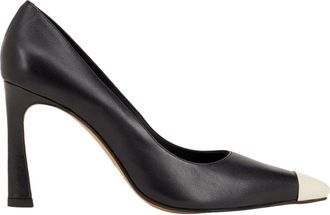 8 by YOOX LEATHER POINTY DETAIL PUMP