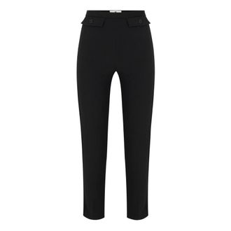 Elisabetta Franchi Femme, Pantalons, Noir, Taille: 40 FR Pantalon Slim