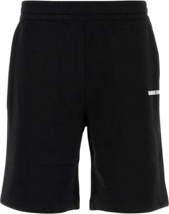 Burberry Homme, Sport, Noir, Taille: L Logo Print Track Shorts