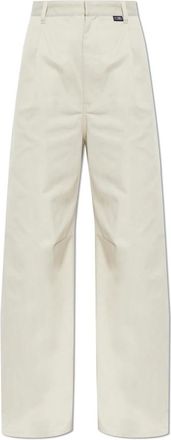 Maison Margiela Femme, Pantalons, Beige, Taille: 36 FR Pantalon Large