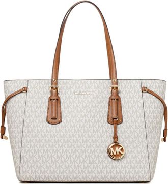 Michael Kors Femme, Sacs, Beige, Taille: ONE Size Sac fourre-tout Vanilla Medium Voyager