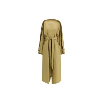 Petar Petrov Femme, Manteaux, Beige, Taille: 40 FR Trench-coat en Lyocell avec ceinture &agrave; la taille