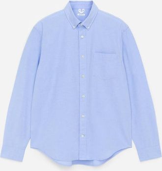 Arket Oxford-Hemd Mit Normaler Passform -Blau