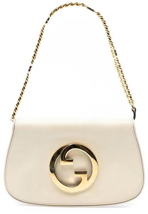 Gucci Hobo Bags - Calfskin Blondie Chain Satchel - Gr. unisize - in Weiß - für Damen