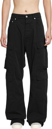 Rick Owens Tower Double Cargo Jeans in Cotton Twill