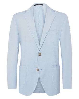 Windsor Einreihiges Sakko Giro aus einem Leinenmischgewebe, Shaped Fit in