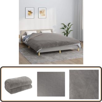 vidaXL Vidaxl - Gewichtsdecke mit Bezug Grau 200x230 cm 9 kg Stoff - Gewichtsdecke - Schlafdecke - Bettdecke - Schwere Decke - Daunendecke Alternative