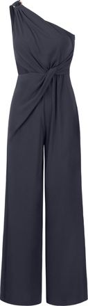 Apart Fashion Damen One-Shoulder Jumpsuit, Weitbeinige Marlene-Hose, Drapierte Taillendetails, Asymmetrischer Ausschnitt, Eleganter Cut-Out, Jersey-Stoff, Formeller