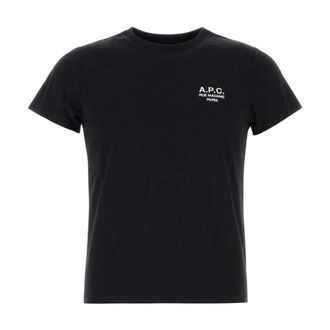 A.P.C. A.p.c., Femme, Tops, Noir, Taille: 36 FR T-Chemises