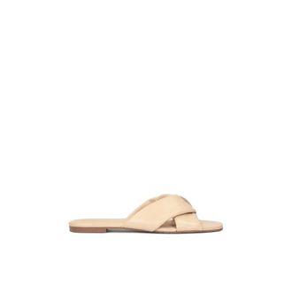Kazar Weiche Ledermules auf einer flachen Sohle - - Shoes - Damen - Beige - 40 EU
