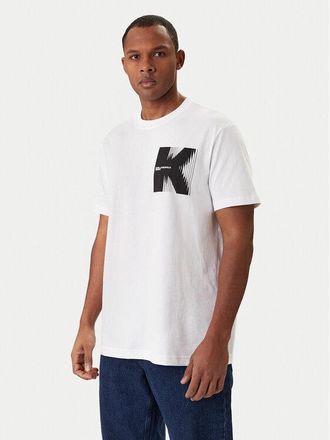 Karl Lagerfeld T-Shirt B1M17066 Wei&szlig; Regular Fit