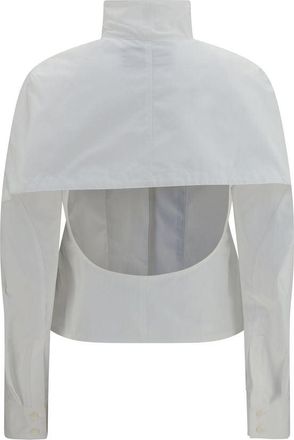 Jacquemus Cotton-Poplin Blouse - White
