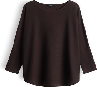 someday Damen Pullover | TIRAJA Oversized Feinstrickpullover im Cape Stil Dark Espresso, 40