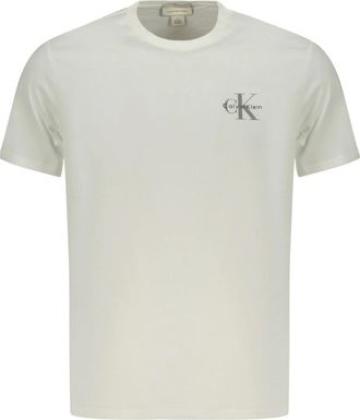 Calvin Klein Homme, Tops, Blanc, Taille: M T-Chemises