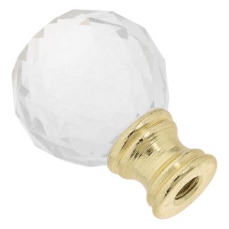FOMIYES Kristall Lampenknopf Kappe Transparent Dekorative Lampendekoration aus Robustem Kristall Kompatibel mit Tisch und Stehlampen Einfache Montage
