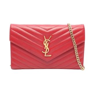 Saint Laurent Pre-owned Cassandra Leder Schultertasche - - Pre-owned - Damen - Rot - ONE SIZE