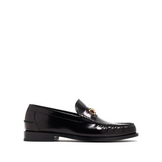 Versace Schwarze flache Schuhe Eleganter Stil - - Shoes - Herren - Schwarzk - 40 EU