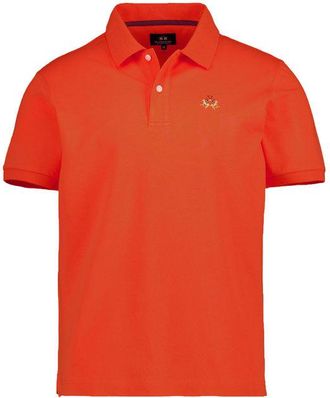 La Martina Herren Polo-Shirt orange Baumwoll-Stretch