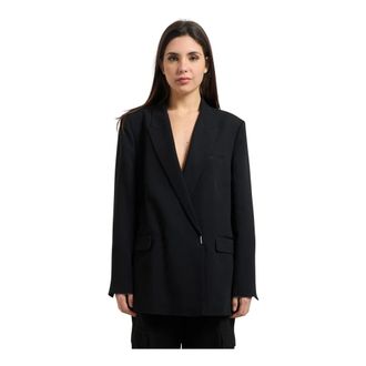 HUGO BOSS Femme, Vestes, Noir, Taille: 36 FR Janka Double-Breasted Jacket