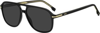 HUGO BOSS Homme, Accessoires, Noir, Taille: 57 MM 1751/S Lunettes de soleil