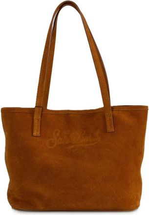 MC2 Saint Barth Femme, Sacs, Brun, Taille: ONE Size City Bag Sac Bandouli&egrave;re Mi-Su&egrave;de