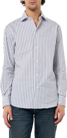 Benetton Herren 59i7uq04d Hemd, Weiß, XXXL