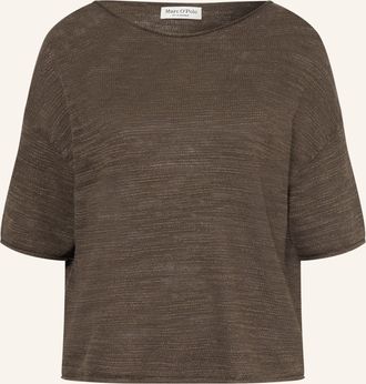 Marc O'Polo Marc Opolo Pullover Mit Leinen Und 3/4-Arm gruen