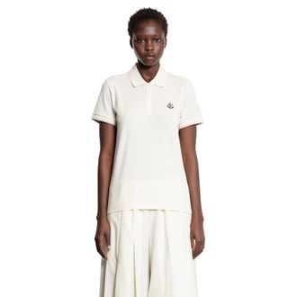 Moncler Logo Patch Cotton Piqu&eacute; Polo Shirt