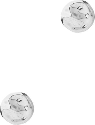 Federica Tosi Femme, Accessoires, Gris, Taille: ONE Size Liquid Metal Earrings