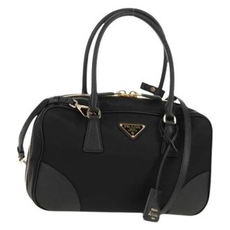 Prada Sac &agrave; main en nylon Pre-owned - Femme - Pre-owned - Noir - Taille: ONE Size