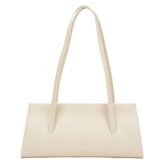 Estro & Luminara Femme, Sacs, Beige, Taille: ONE Size Sac bandouli&egrave;re en cuir avec longues anses
