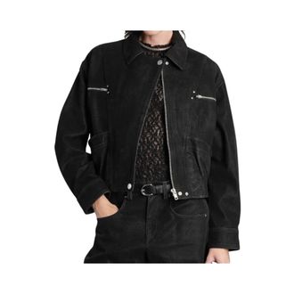 Isabel Marant Lederjacke - - Jackets - Damen - Schwarzk - M