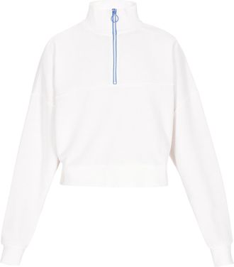 Mymo Sweatshirt Frauen Wei&szlig;