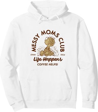 Peanuts Pigpen - Messy Moms Club - Kaffee hilft Pullover Hoodie