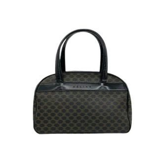 Celine Pre-owned Sac Macadam Triomphe en Cuir - Femme - Pre-owned - Noir - Taille: ONE Size
