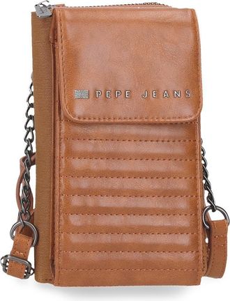 Pepe Jeans London Biker, Kulturbeutel, Umh&auml;ngetaschen, perfekt zum Organisieren, mehrere F&auml;cher von Joumma Bags, braun, Cartera bandolera, Umh&auml;ngetasche