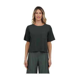Max Mara Viskose Boxy T-shirt - - Tops - Damen - Gr&uuml;n - S