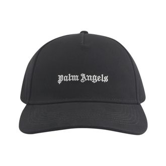 Palm Angels Klassische Logo Baseball Cap - - Accessories - Herren - Schwarzk - ONE SIZE