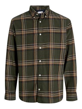 Jack & Jones Jjeclassic Ls Sn Pls Chemise &agrave; Carreaux en Flanelle Grande Taille